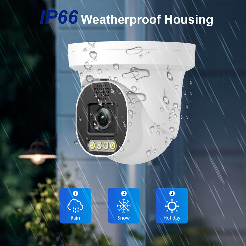 4K 8MP Outdoor Waterproof Dome IP Security Camera POE Come with HikVi ...